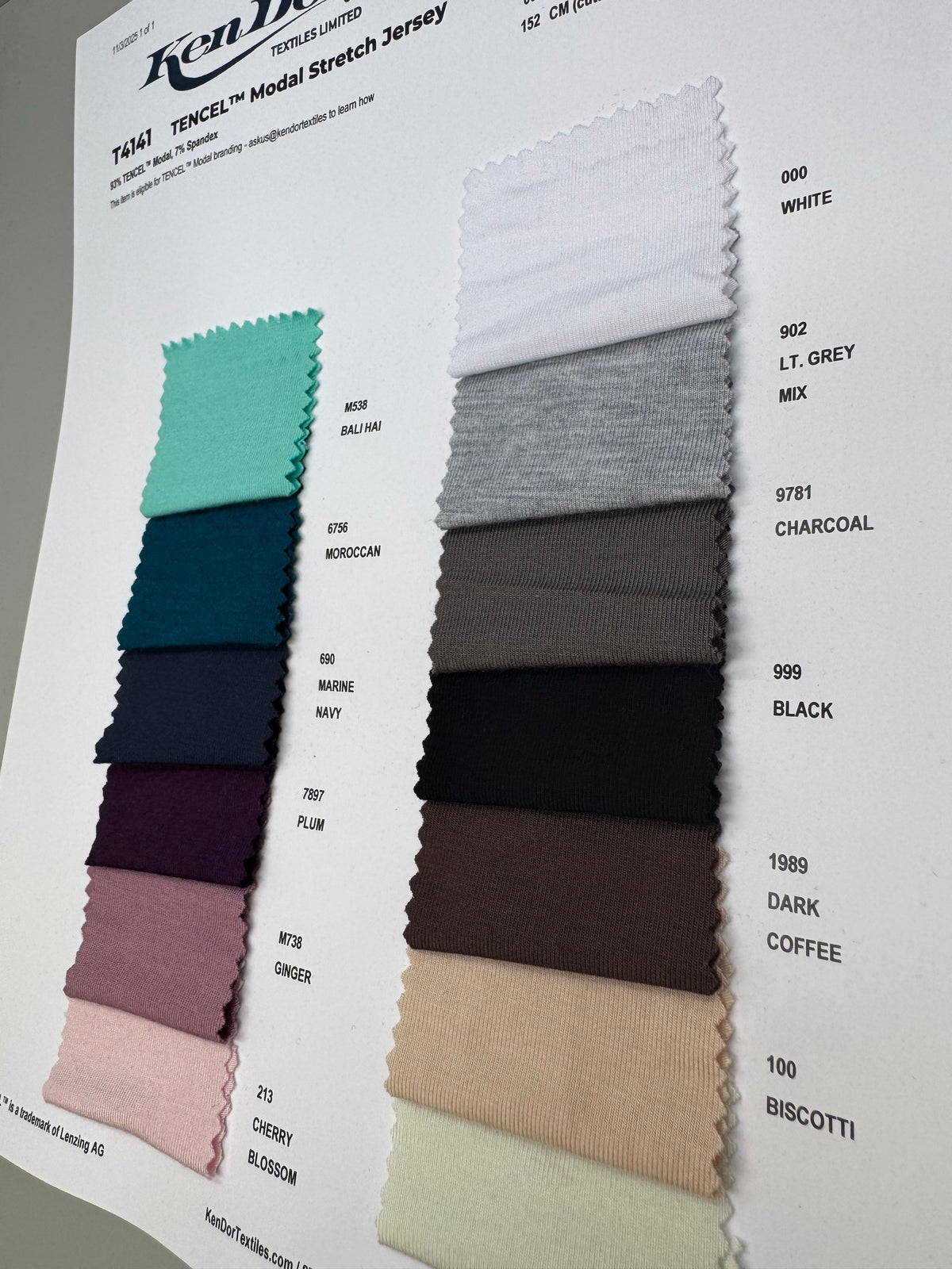 T4141 - TENCEL™ Modal Stretch Jersey | KenDor Textiles
