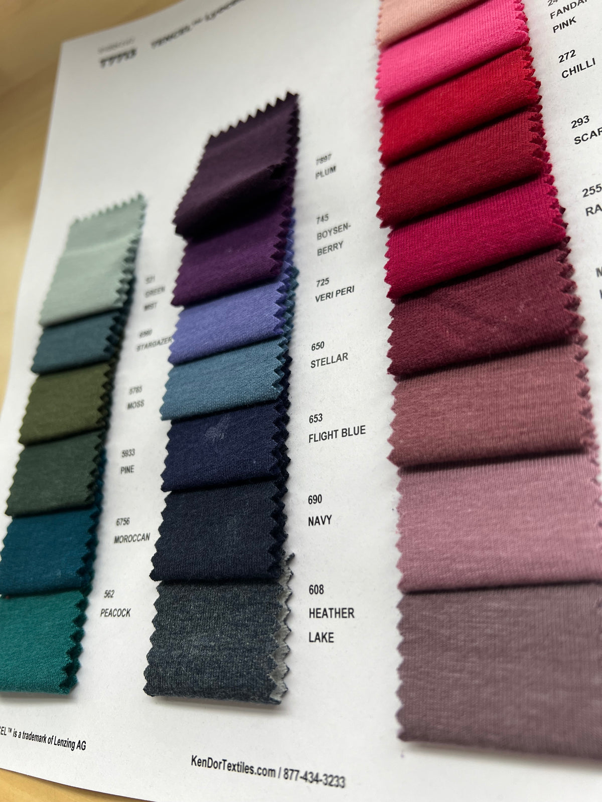 T7713 - Polar elástico de algodón orgánico Lyocell TENCEL™ | KenDor ...