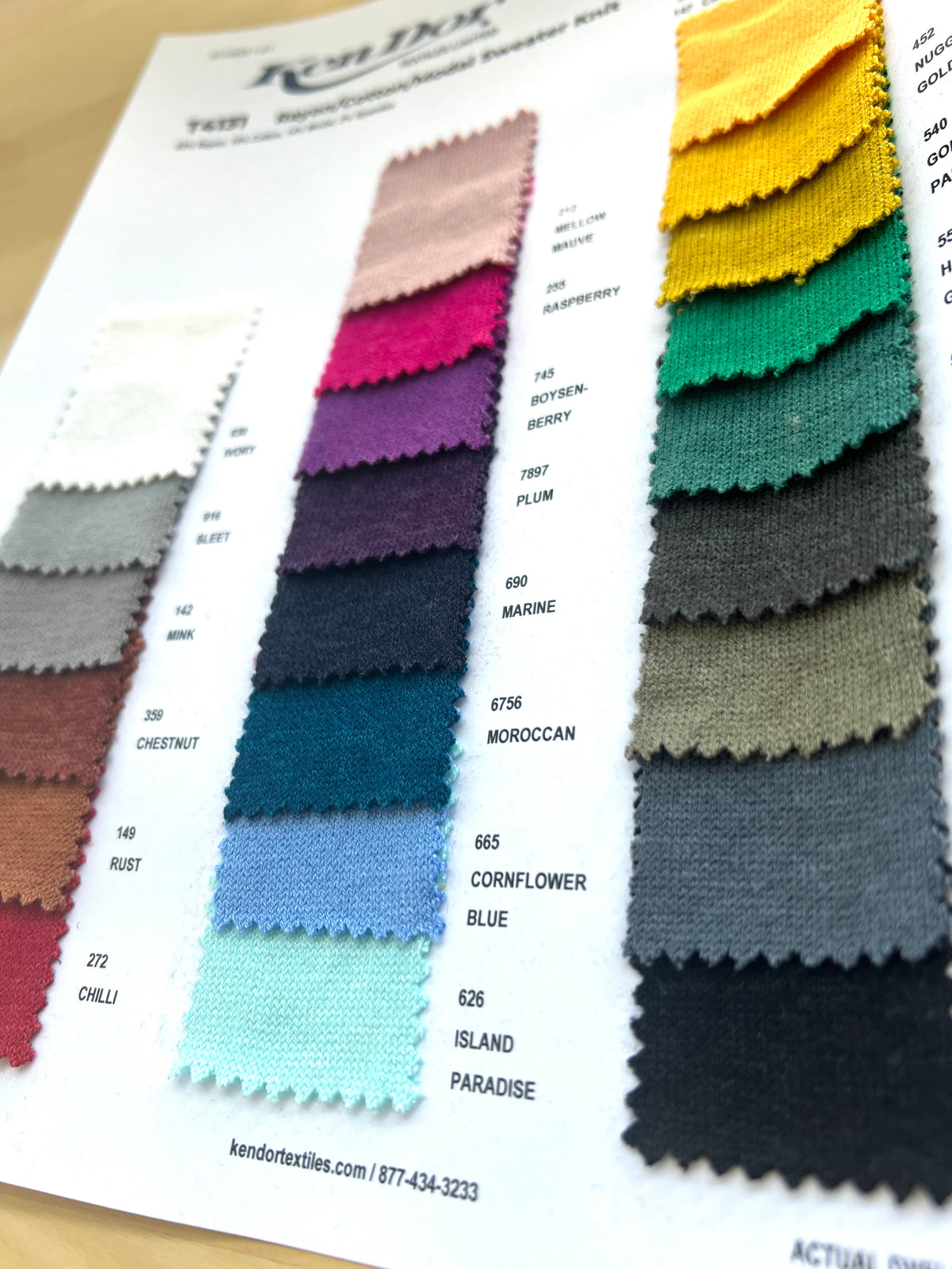 T4131 - Rayon/Cotton/Modal Sweater Knit | KenDor Textiles