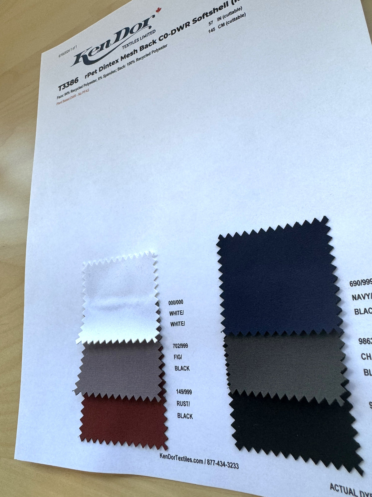 T3386 - rPet Dintex Mesh Back C0-DWR Softshell (Repreve®) | KenDor Textiles