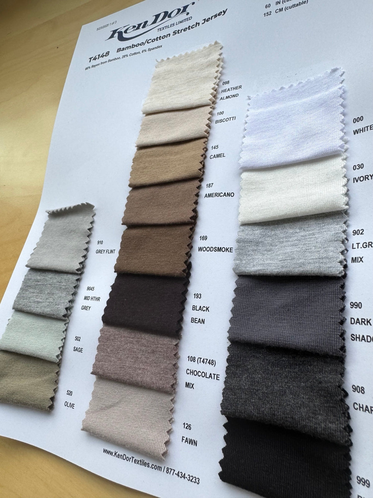 T4148 - Bamboo/Cotton Stretch Jersey | KenDor Textiles