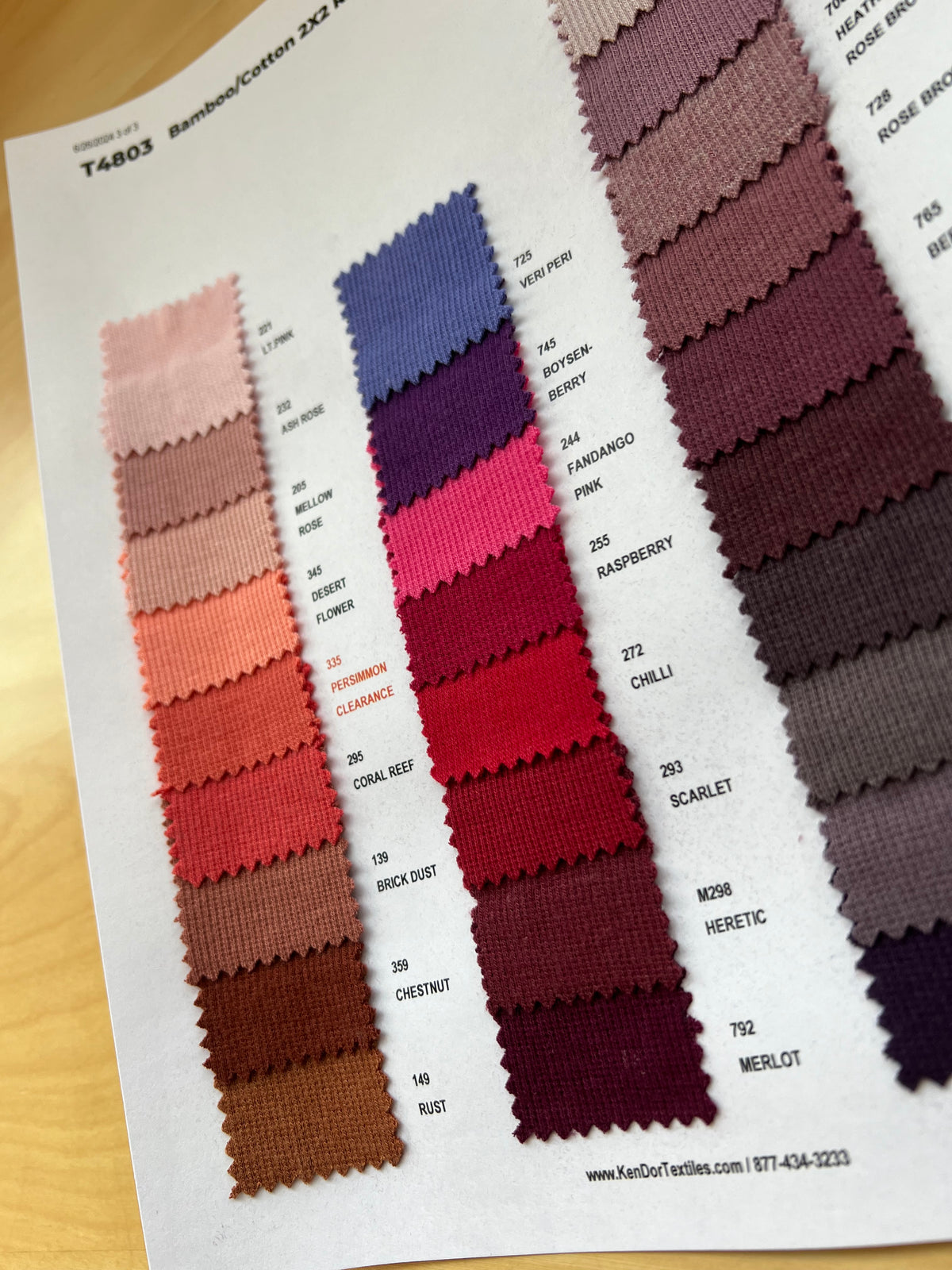 T4703/T4803 - Costilla 2X2 Algodón Bambú | KenDor Textiles